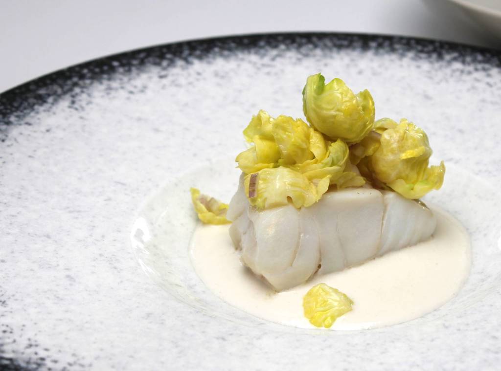 Torske loins med Ajo Blanco